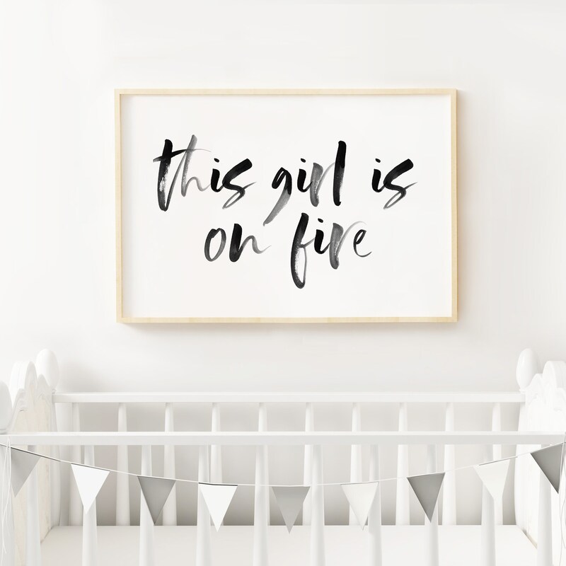 Girl on Fire - Etsy