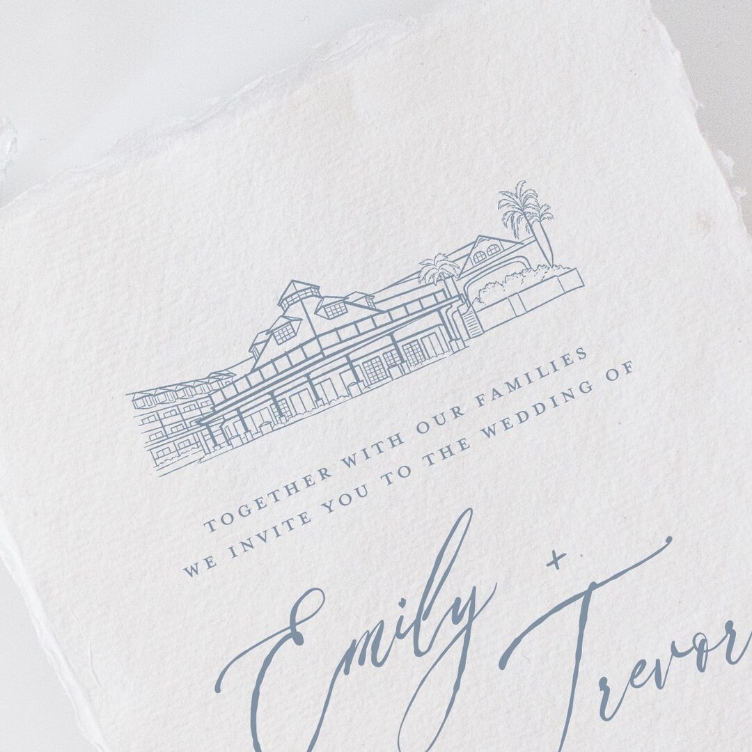 Laguna Cliffs Marriott in Dana Point, CA Venue Illustration Line ...