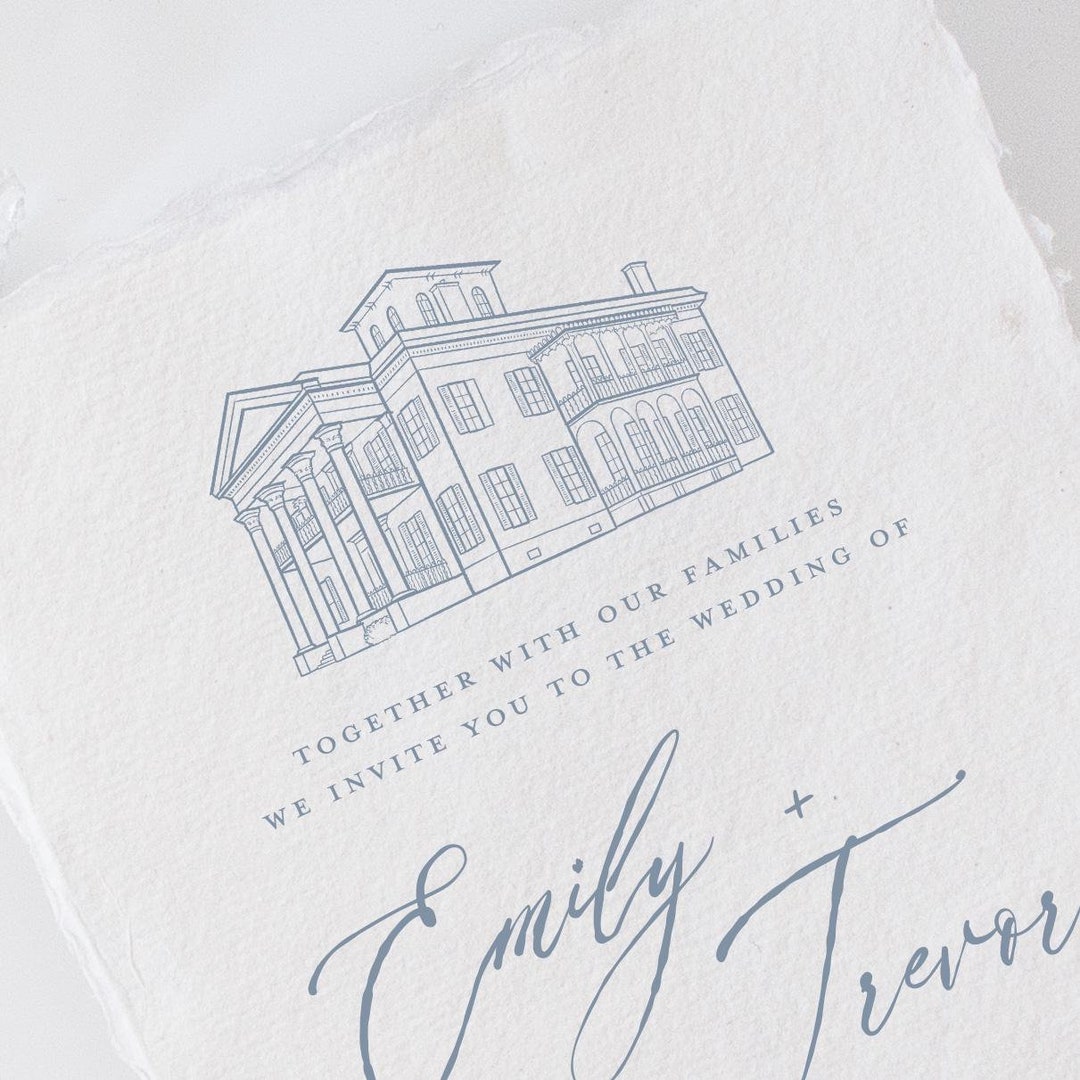 Stanton Hall in Natchez, MS Venue Illustration Line Drawing - PDF & PNG ...
