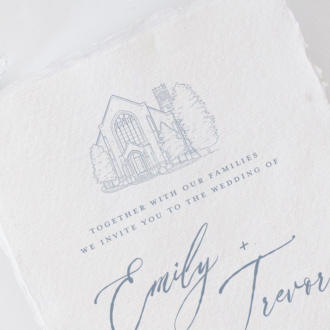 Myers Park Presbyterian Church in Charlotte, NC Venue Illustration Line ...