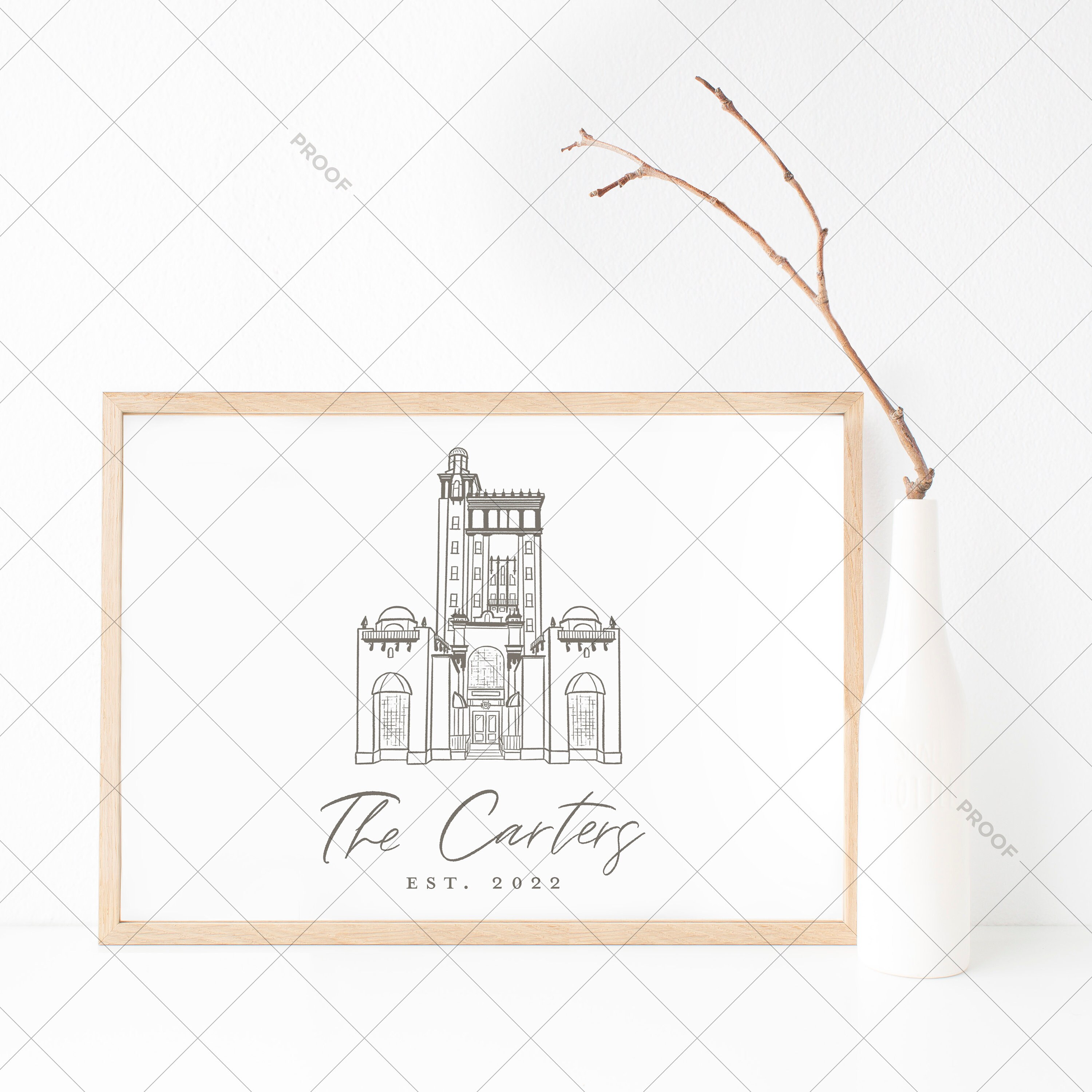 Treasury on the Plaza in St. Augustine, FL Venue Illustration Line ...