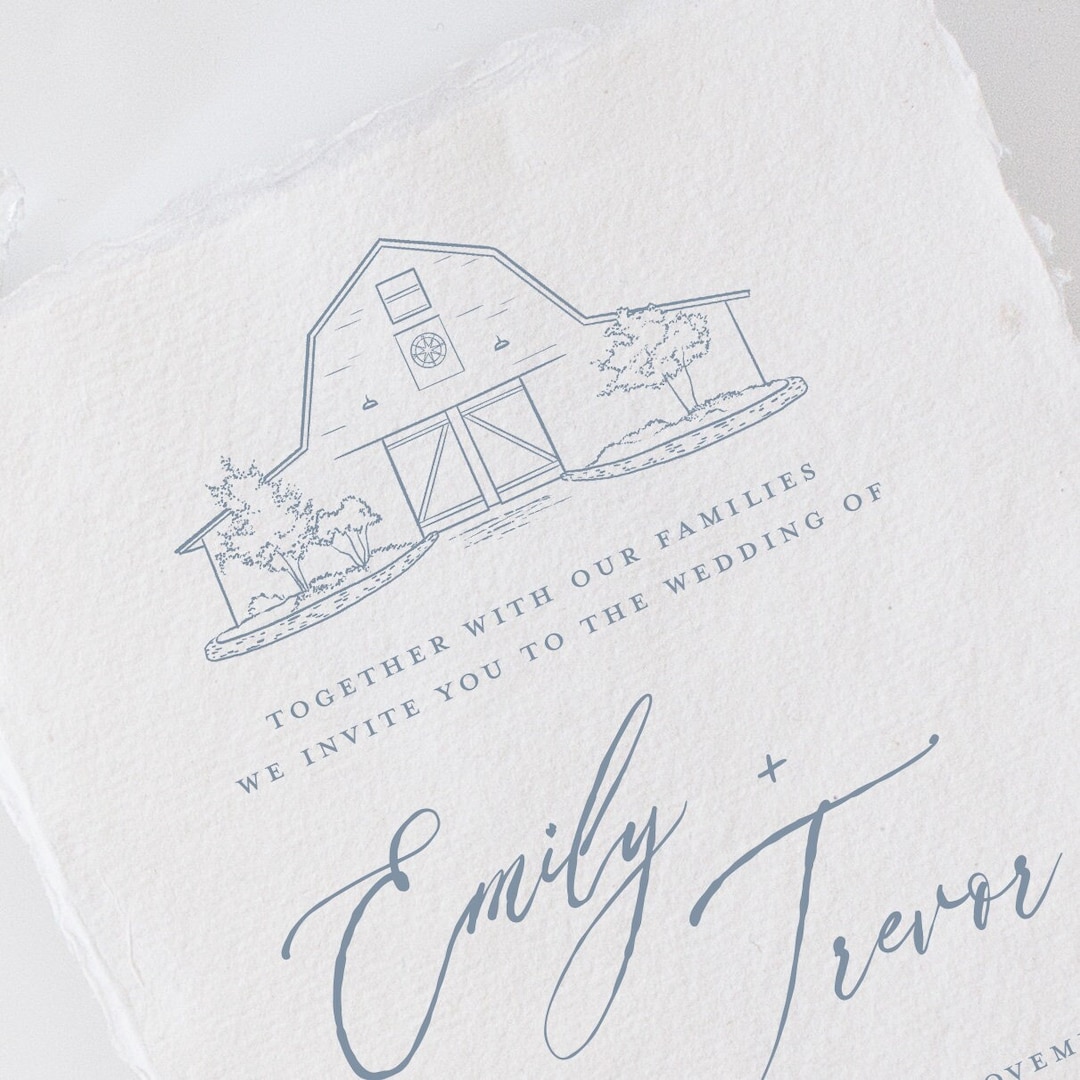 Overlook Barn in Beech Mountain, NC Illustration Line Drawing - PDF ...