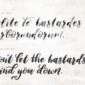 Handmaid SVG + Solid Watercolor Texture Font - Etsy