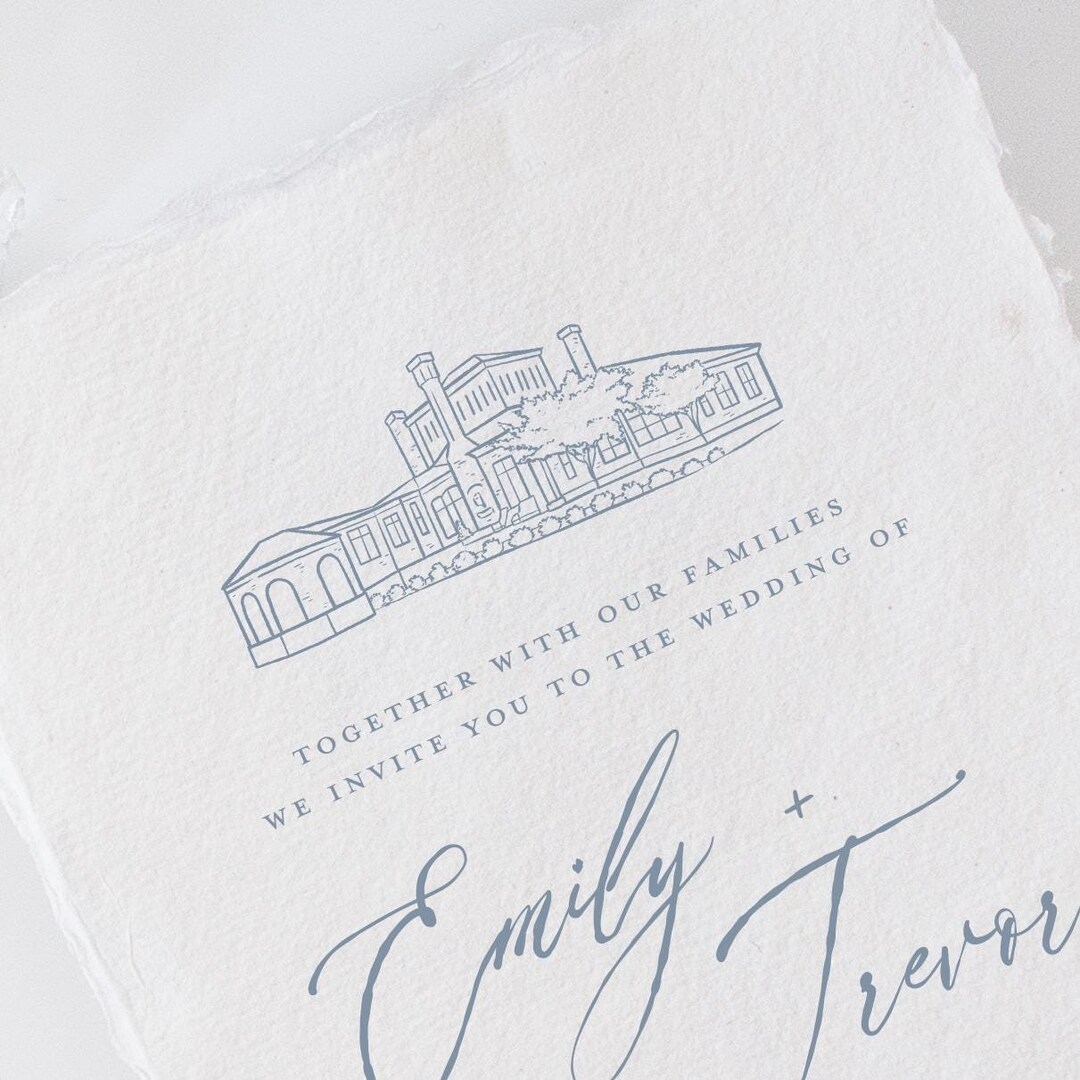 The Mankin Mansion in Richmond, VA Venue Illustration Line Drawing ...