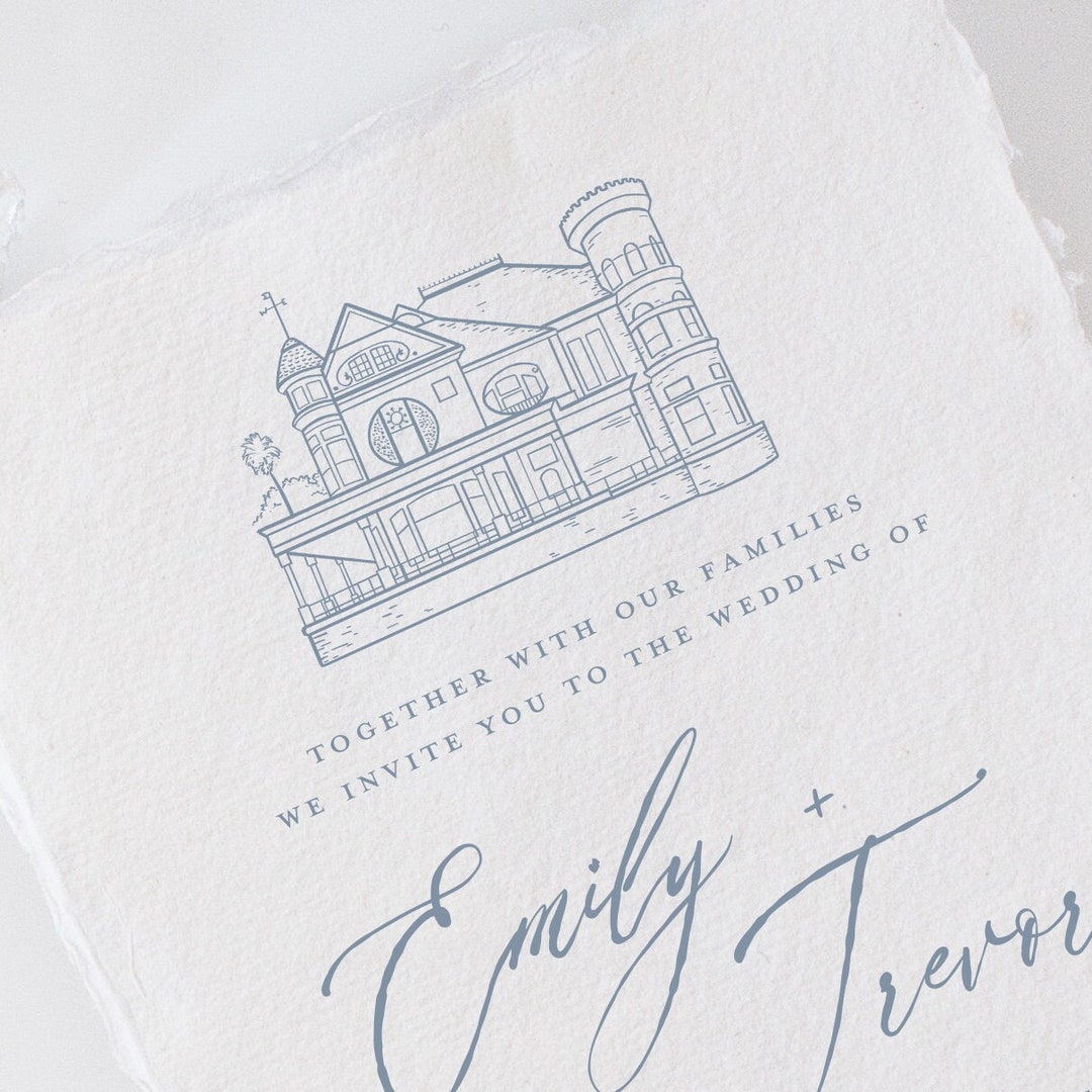 Newhall Mansion in Piru, California Venue Illustration Line Drawing ...