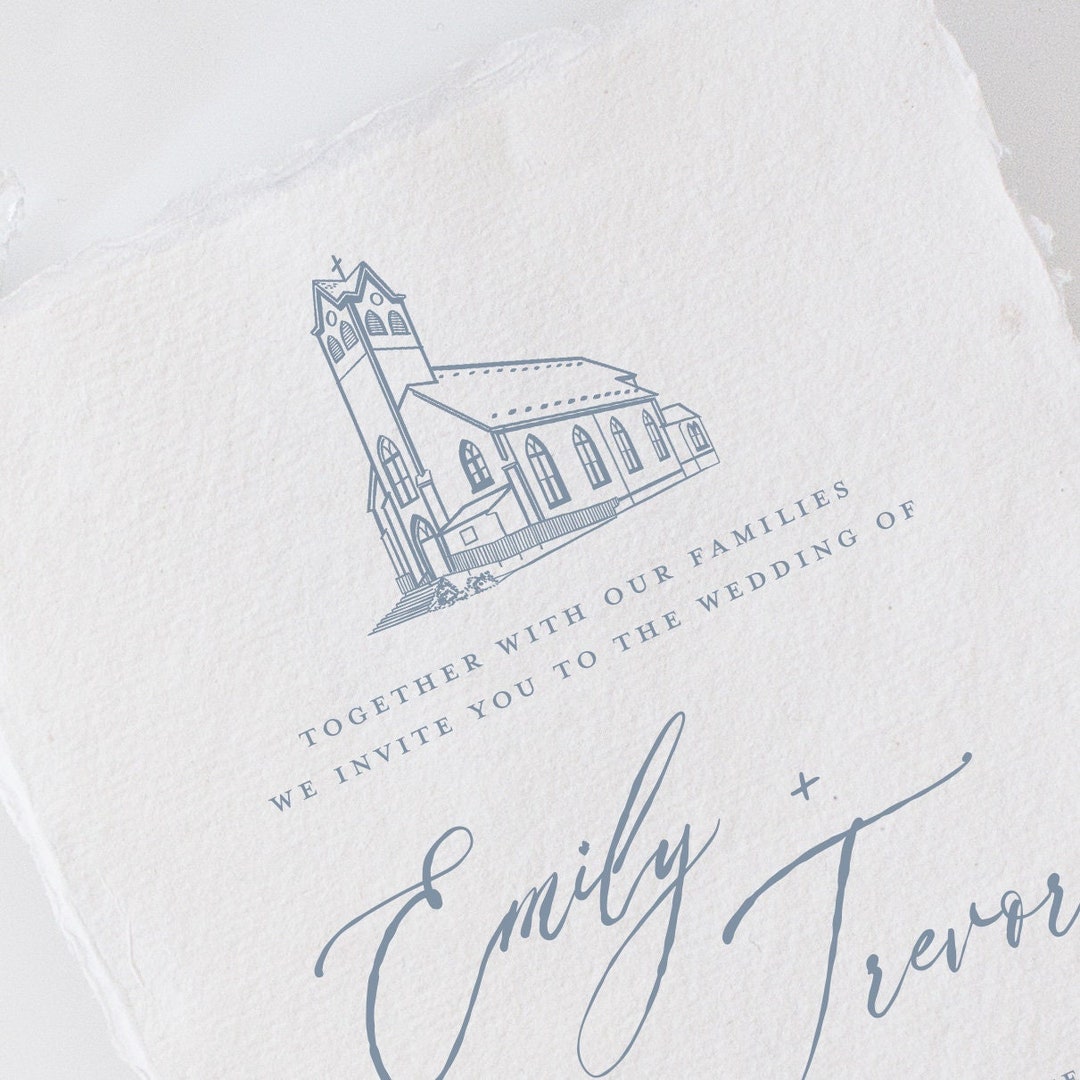 St. Joseph in Stringtown, IL Venue Illustration Line Drawing - PDF ...