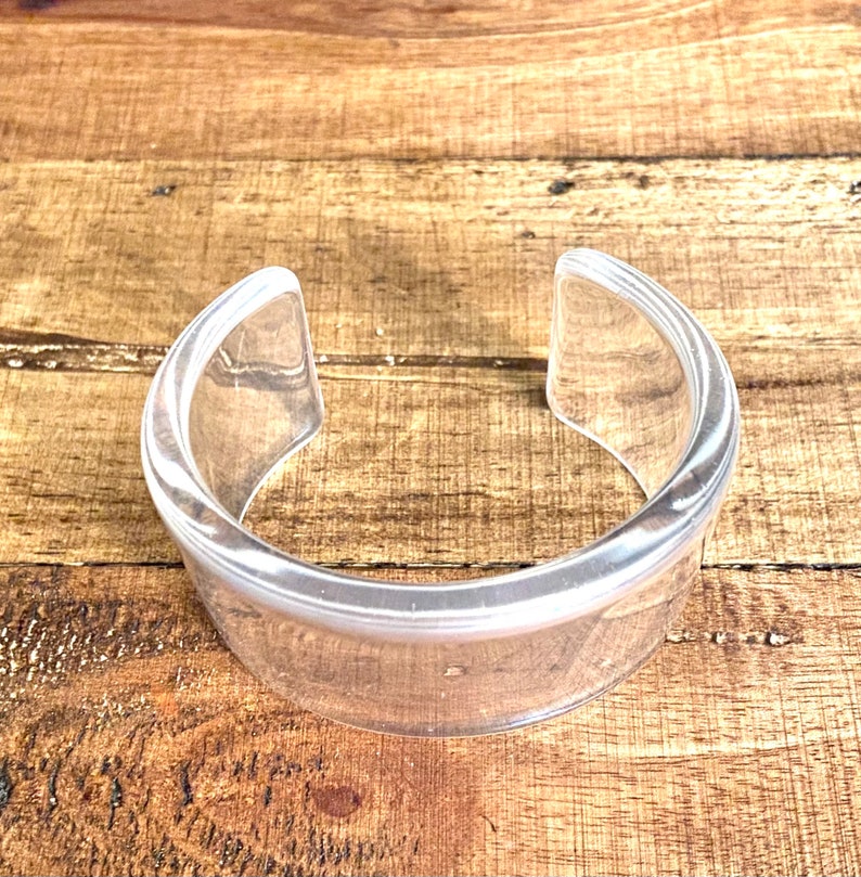 Clear Acrylic Cuff Retro Vintage Acrylic Bracelet Vintage - Etsy