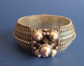 Tribal Cuff Silver Bracelet From North India | Etsy