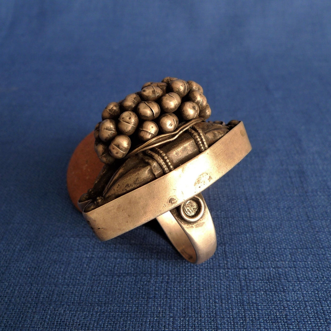 Old Silver Ring From India | Tribal Rajastani Jewelry | Ring for Men - Etsy
