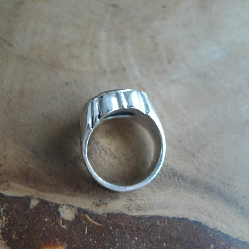 Emerald Ring From India, 925 Silver - Etsy