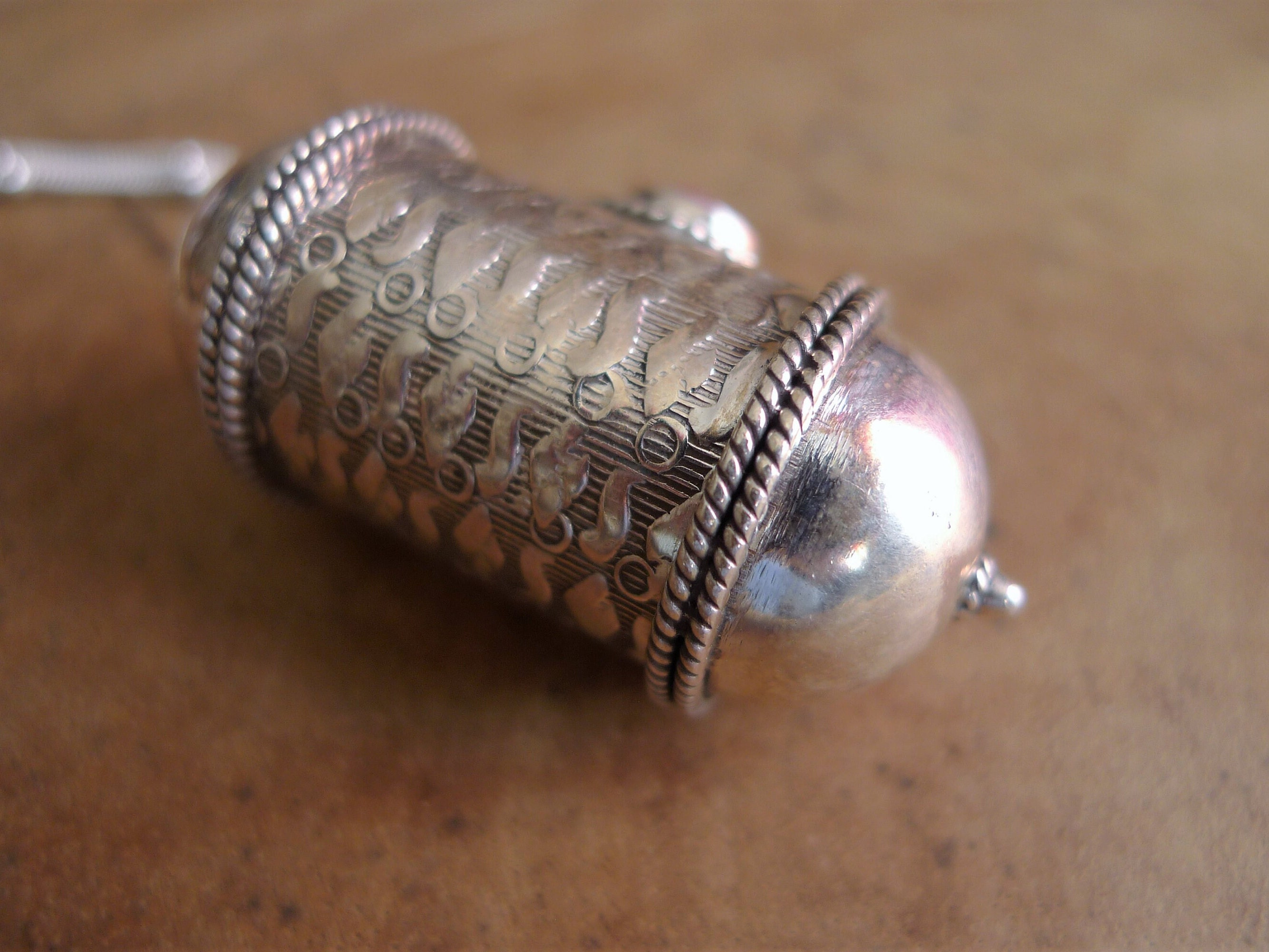 Traditional Yantra Container From India Silver and Ruby - Etsy