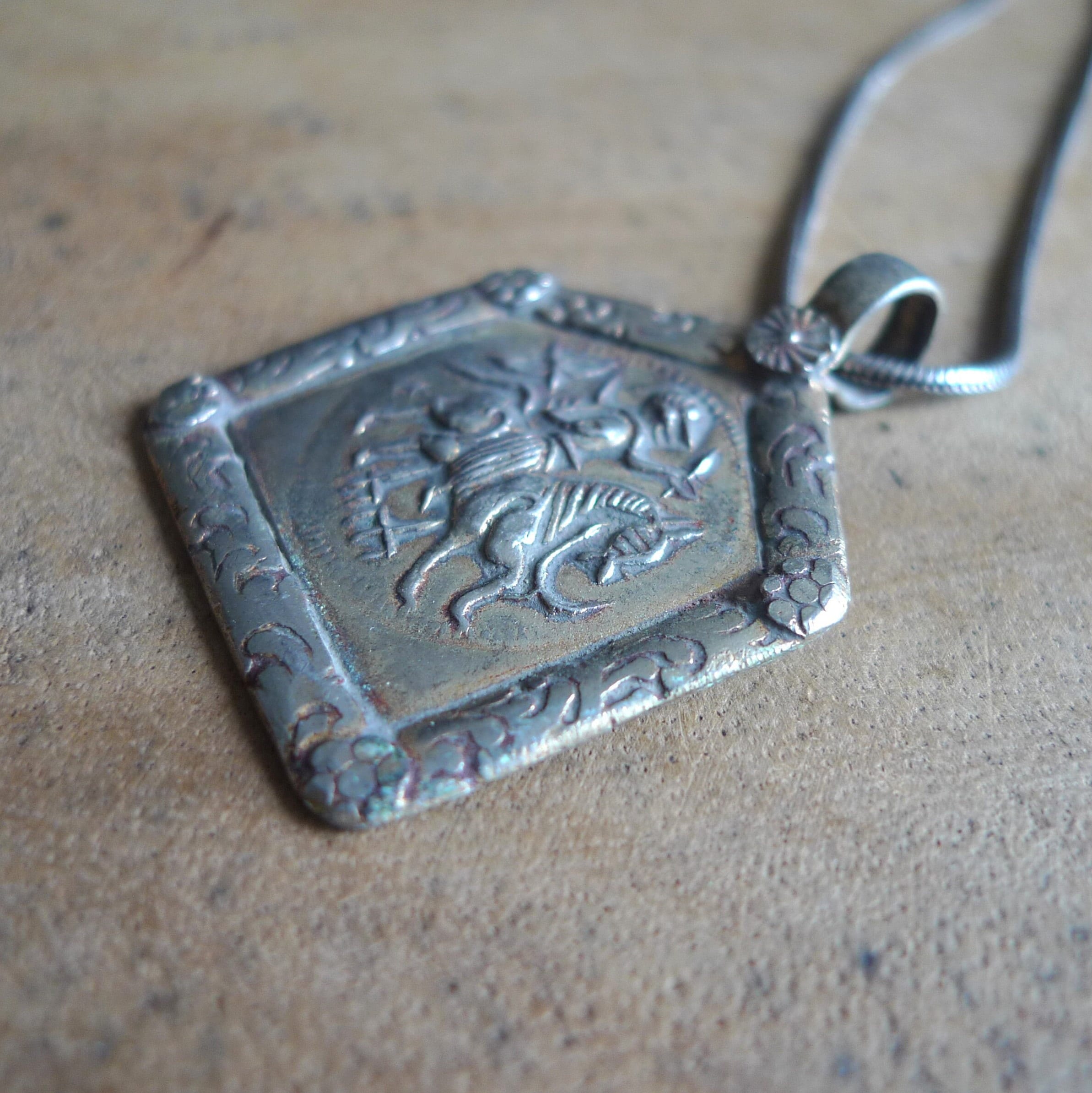 Old Pendant | God Kubera | Hindu Amulet | Tribal Jewelry From India - Etsy