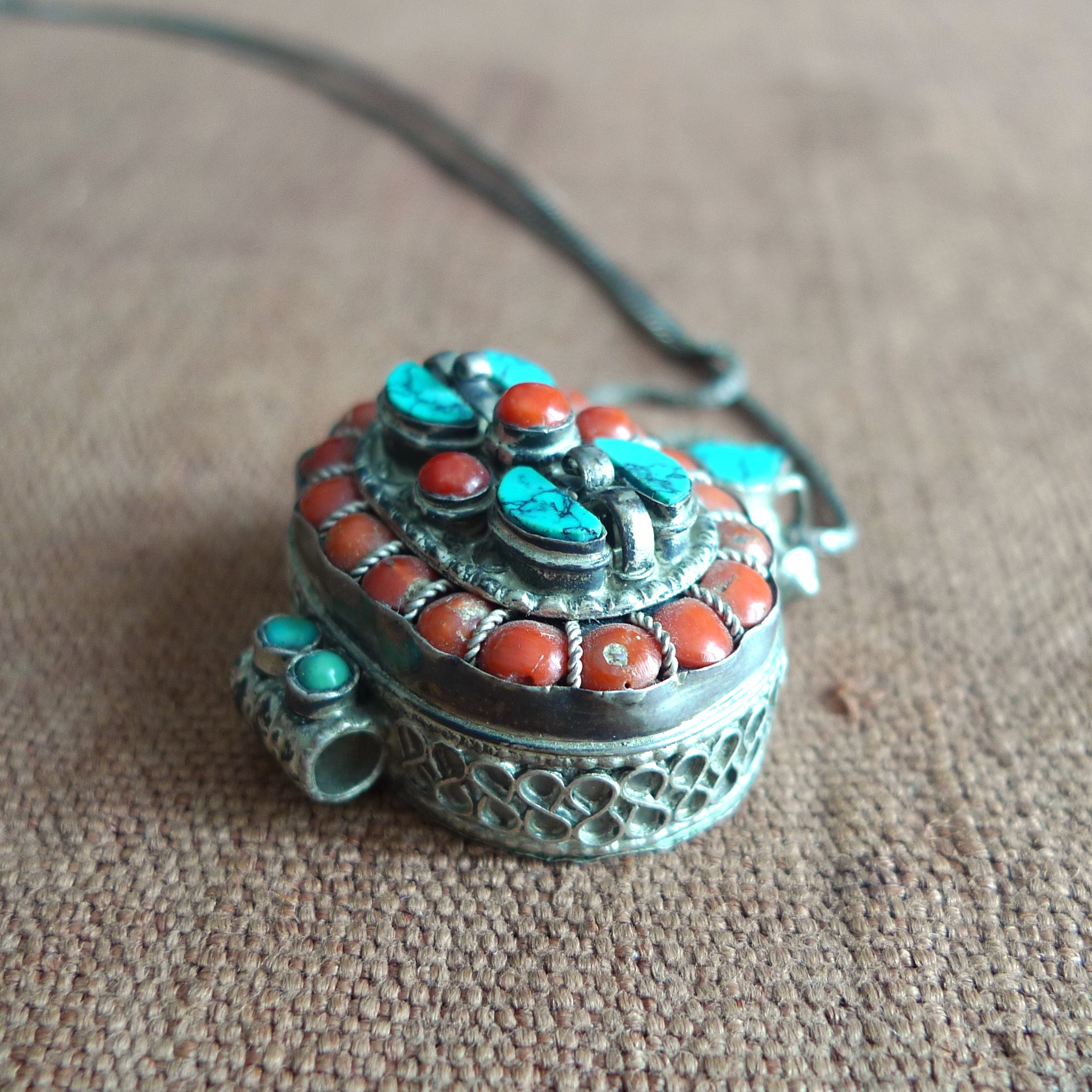 Tibetan Prayer Box Pendant | Buddhist Jewelry - Etsy