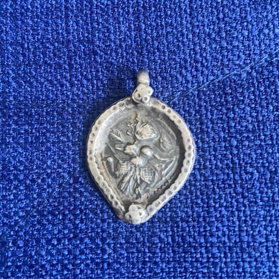 Small Protective Charm, Depicting Lord Hanuman Hindu Amulet Tribal ...