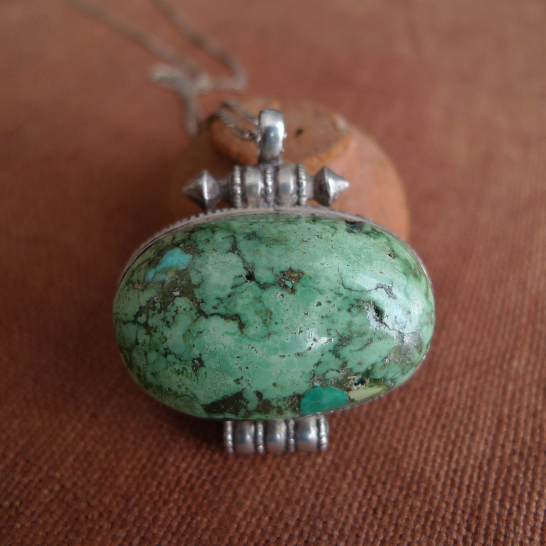 Turquoise Pendant From India - Etsy