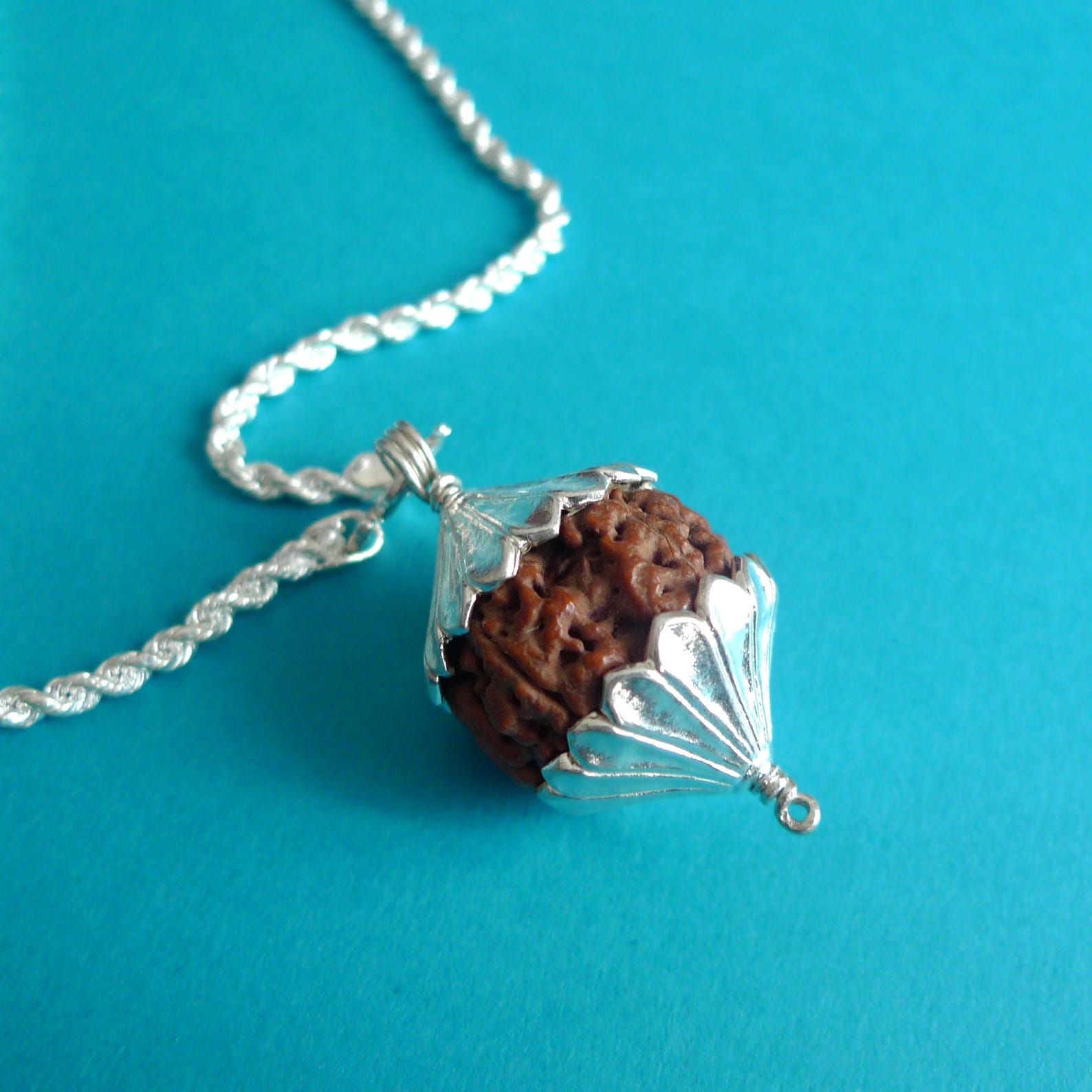 Four Face Rudraksha Tamil Silver Pendant - Etsy