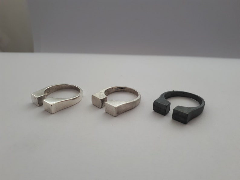 Adjustable Ring Omega Shape Open Ring Silver Cuff Ring - Etsy