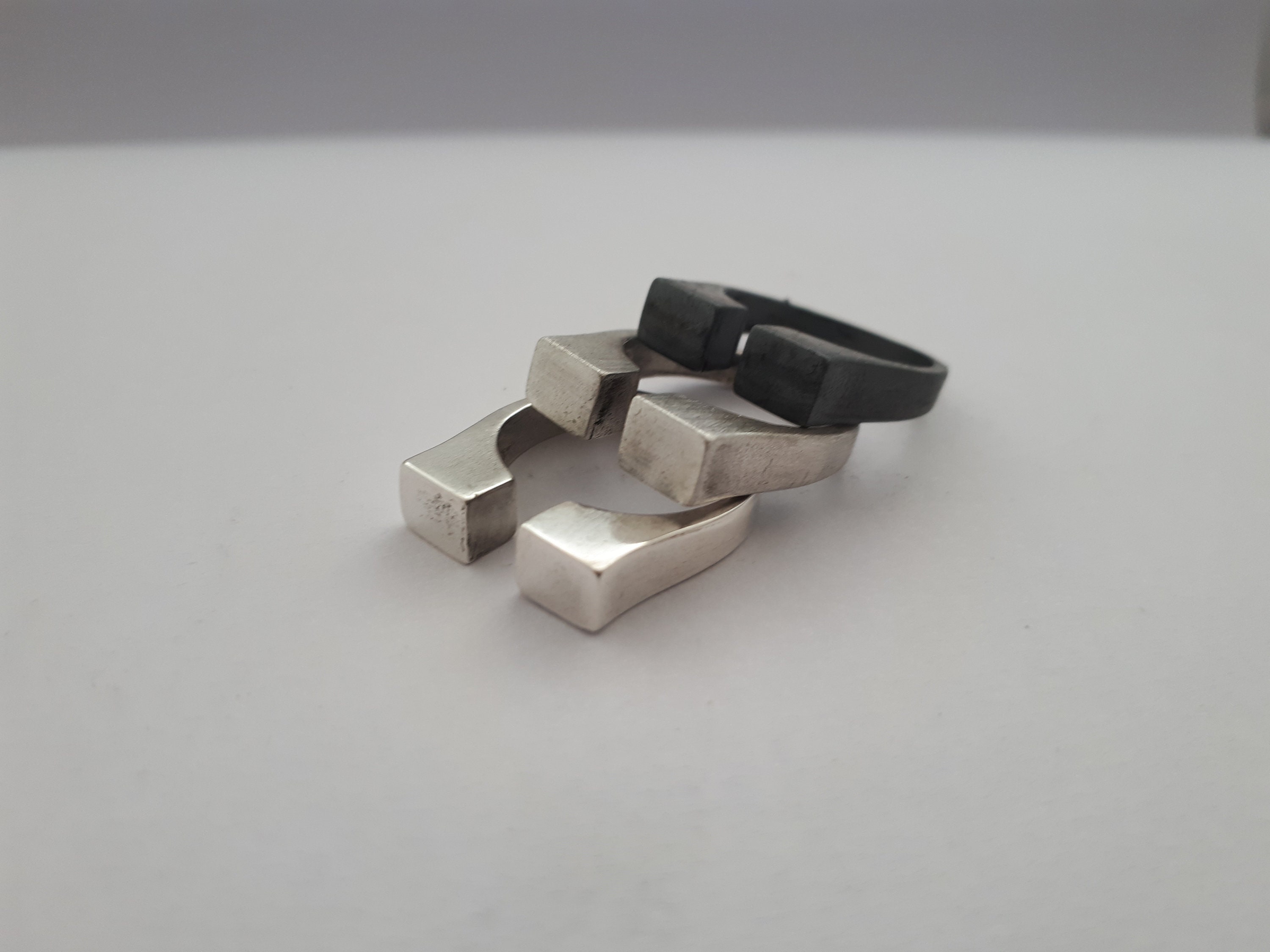 Adjustable Ring- Omega Shape - Open Ring - Silver Cuff Ring - Silver ...