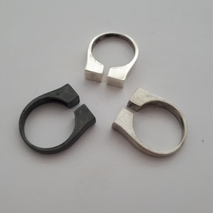 Adjustable Ring- Omega Shape - Open Ring - Silver Cuff Ring - Silver ...