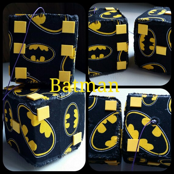Batman Superhero Comic Dice Car Dice Fabric Dice Car | Etsy