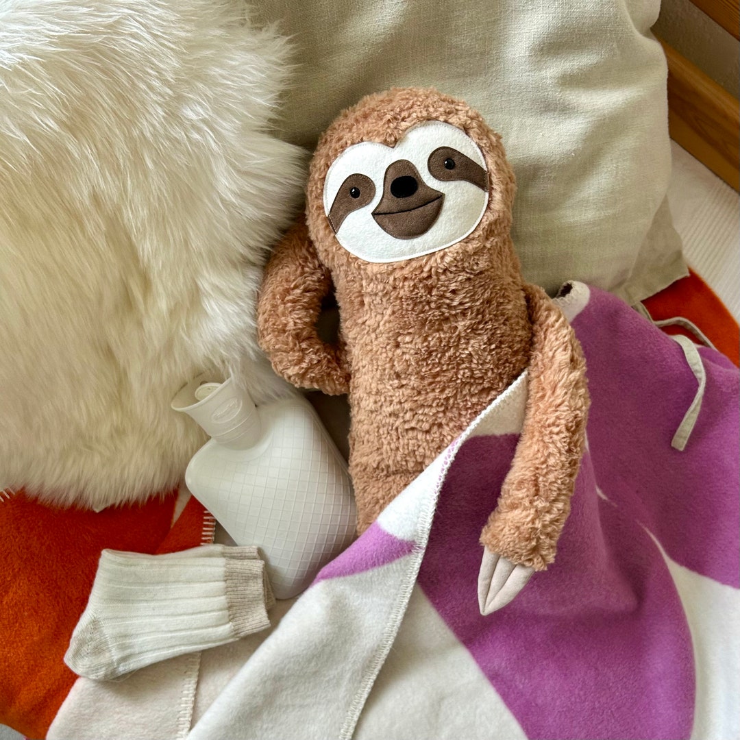 Sloth Hot-water Bottle Cover - Soft Stuffed Animal, Warming - Etsy