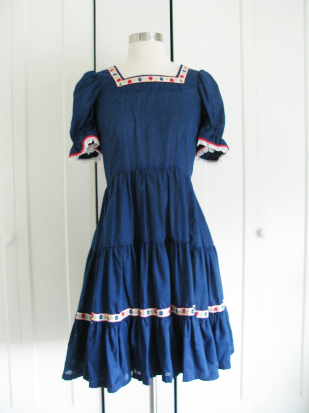 Vintage Square Dance Dress // 1960's Patio Dress With - Etsy