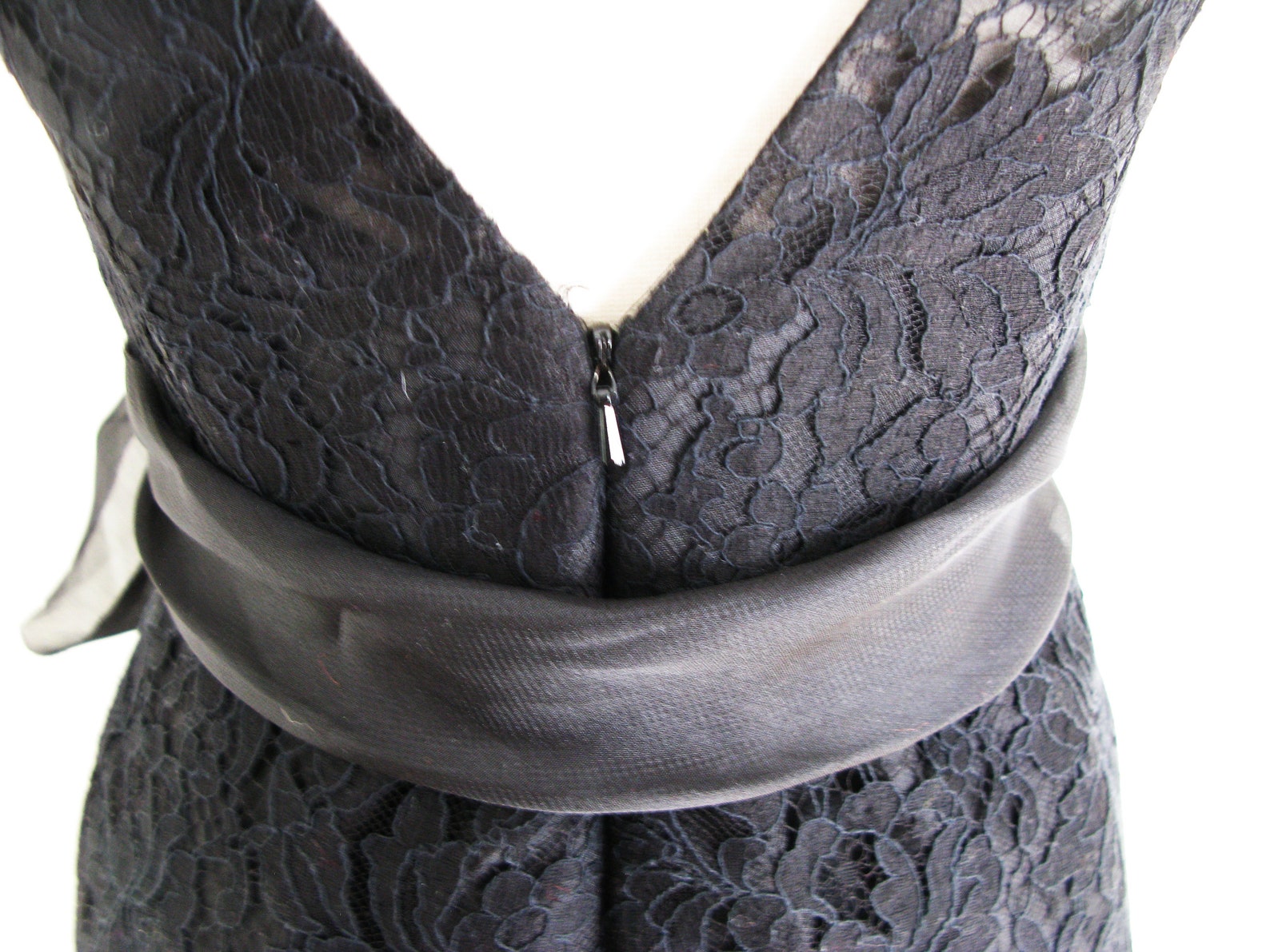 80's Black Lace Cocktail Dress // Vintage 1980's NOIR by LAZARO Wiggle ...