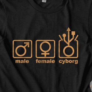 Cyborg Evolved T Shirt Robotics T-shirt Scifi Shirt Funny Shirt Geek ...