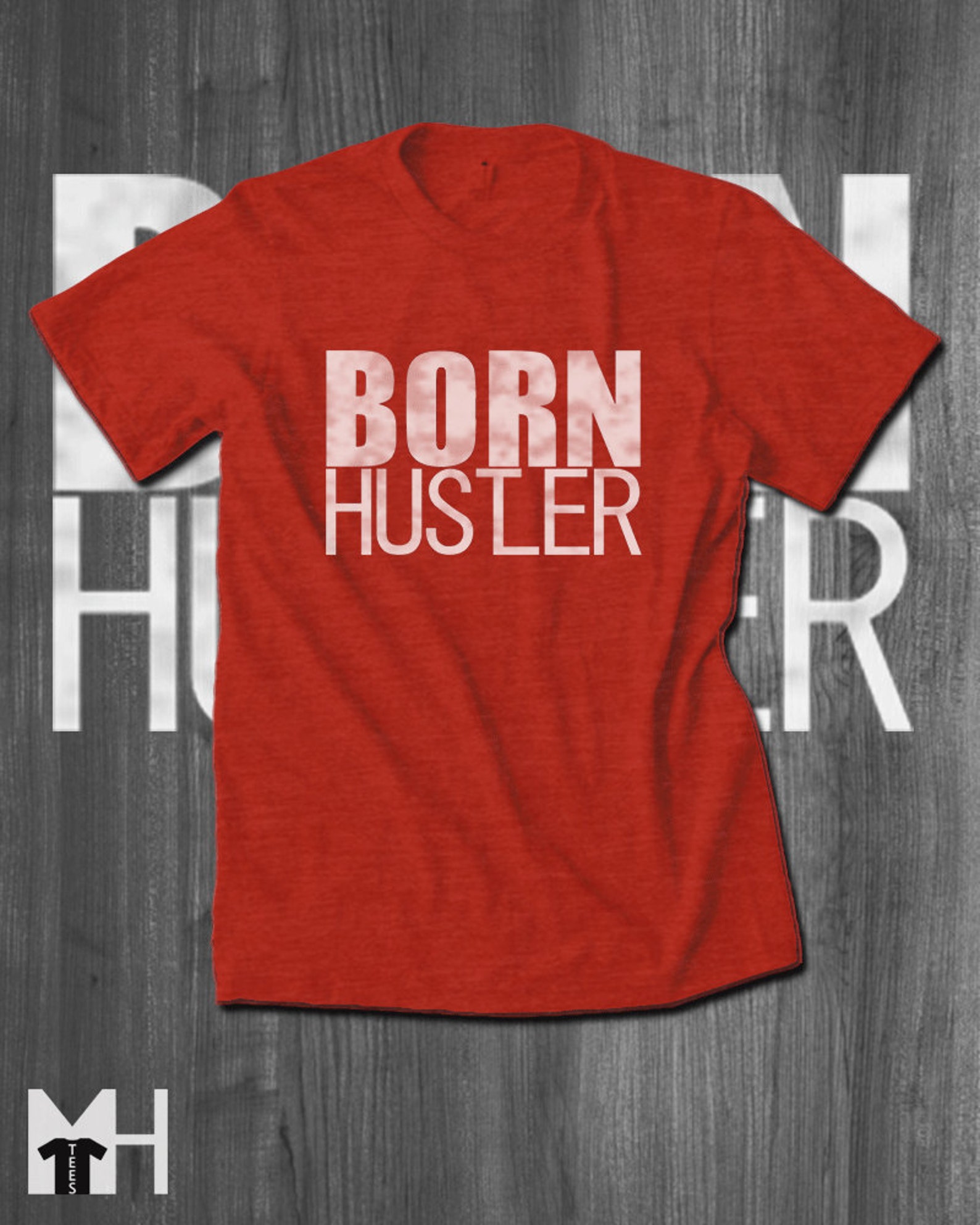 BORN HUSTLER Motivational Tee Hustle Shirt Inspirational Tshirt Girl ...