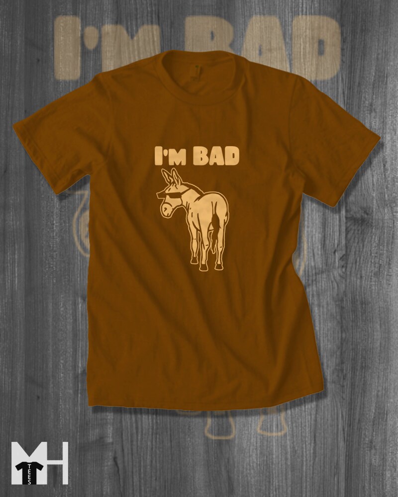 Bad Ass T Shirt Free Shipping Funny Tops and Tees T-shirts T - Etsy