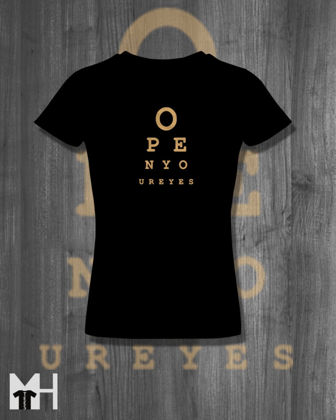 Open Eyes T Shirt Eye Chart T Shirts for Women Shirts Gift for Her ...