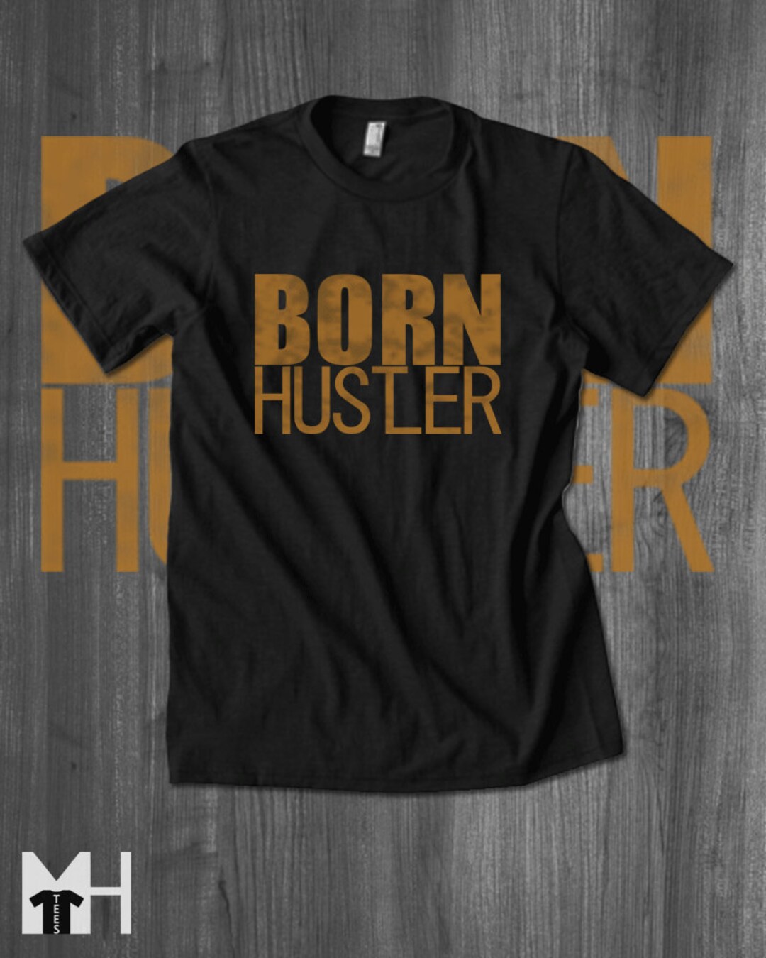 BORN HUSTLER Motivational Tee Hustle Shirt Inspirational Tshirt Girl ...
