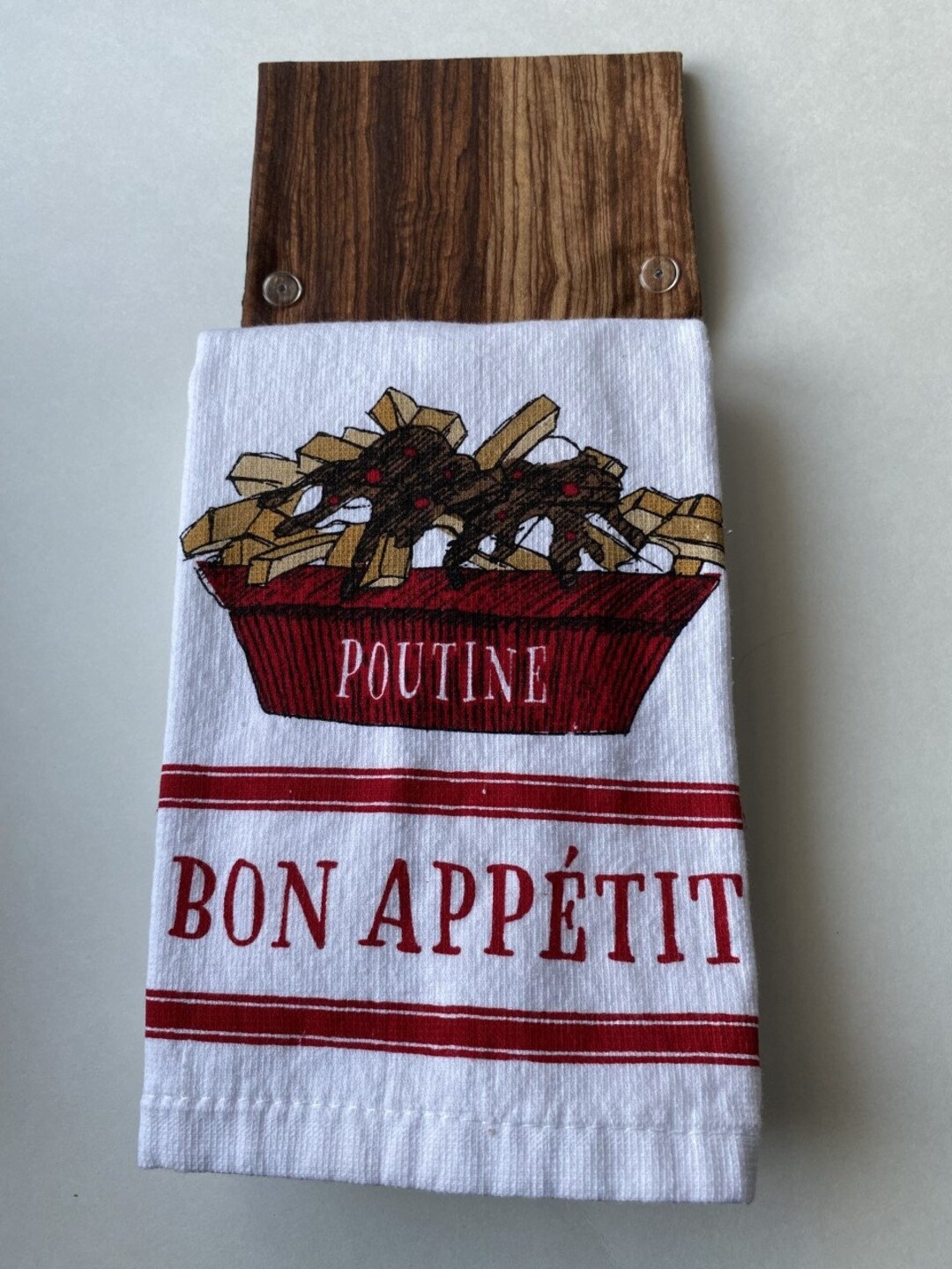Poutine French Fries Towel, Modern Kitchen Towel, Handmade Kitchen ...
