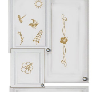 Kitchen Cabinet Decals - Nature Theme - Etsy