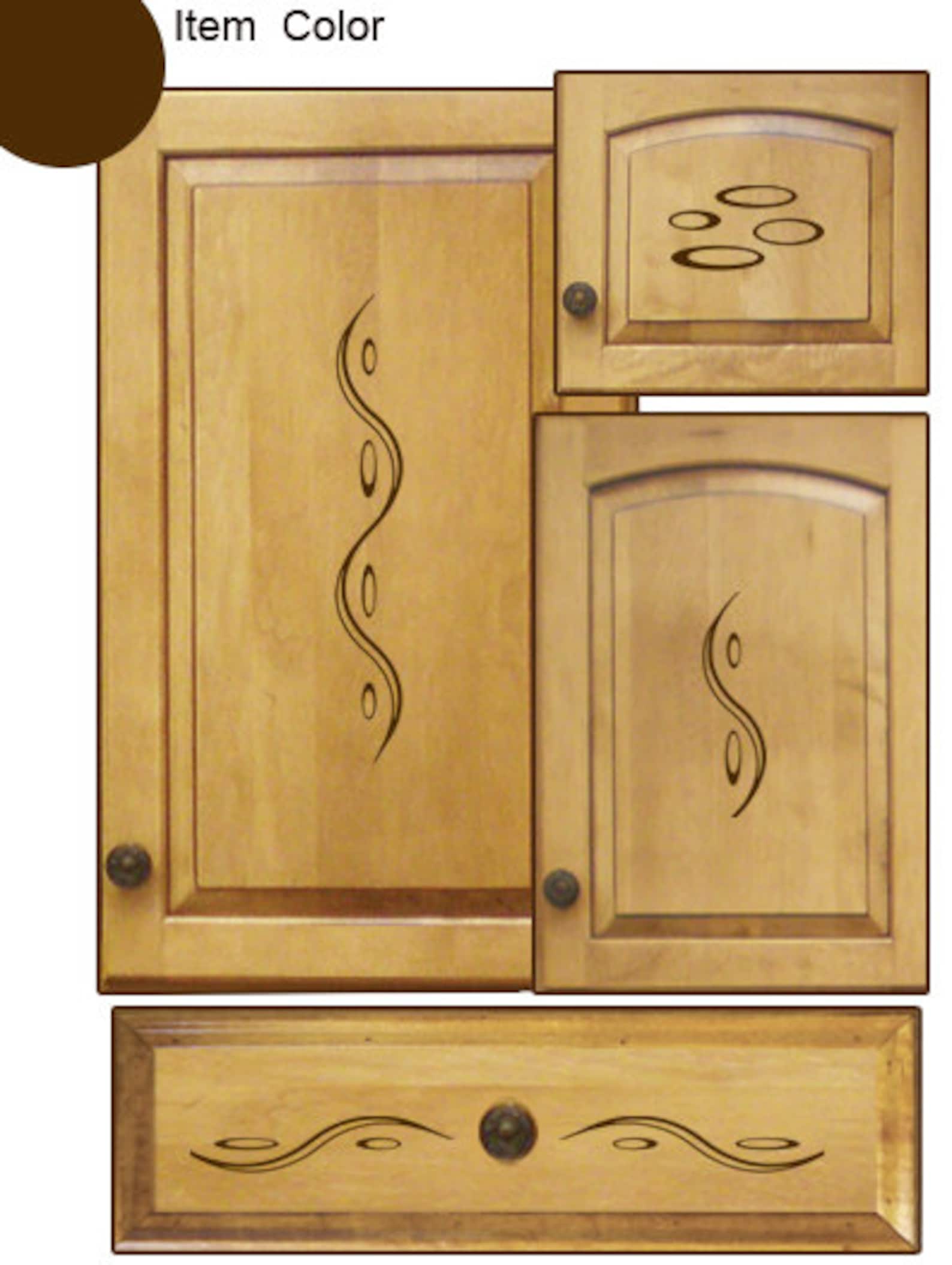 Kitchen Cabinet Decals - Waves Theme - Etsy