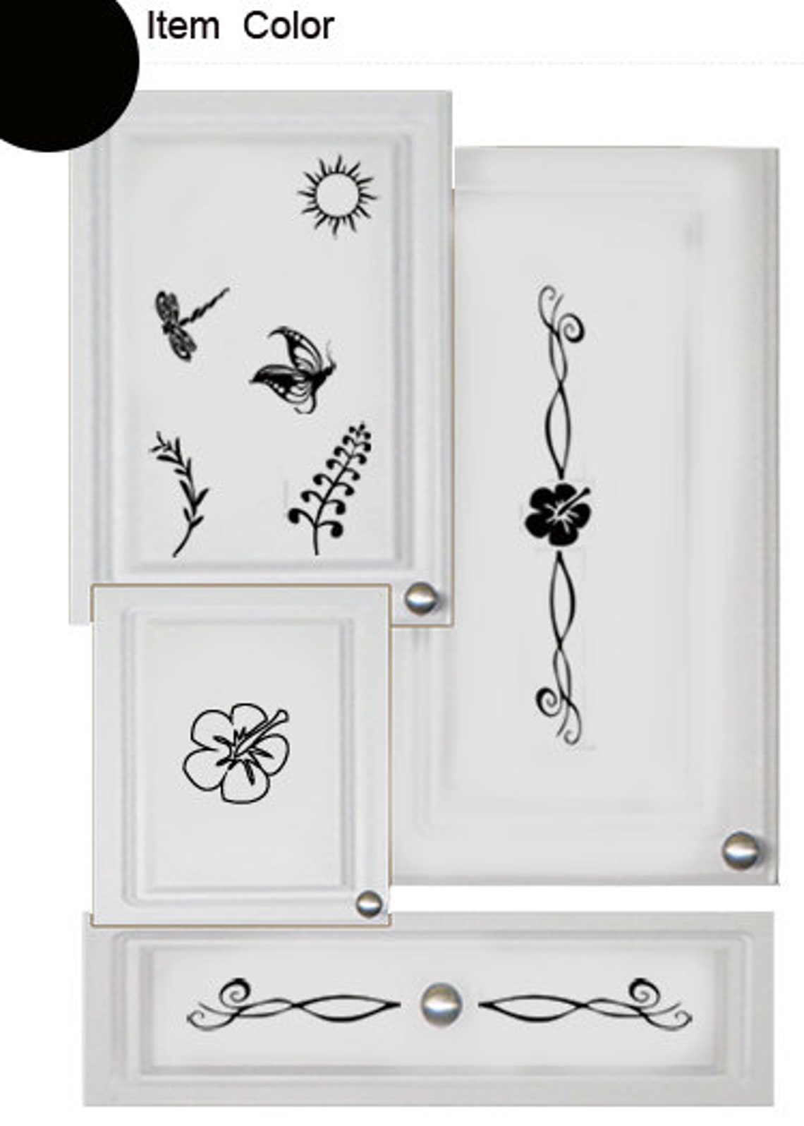 Kitchen Cabinet Decals - Nature Theme - Etsy