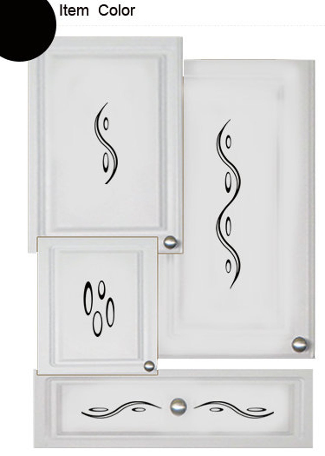 Kitchen Cabinet Decals - Waves Theme - Etsy