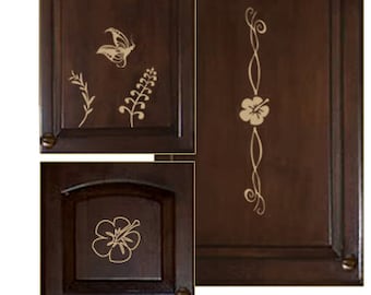 Kitchen Cabinet Decals - Waves Theme - Etsy