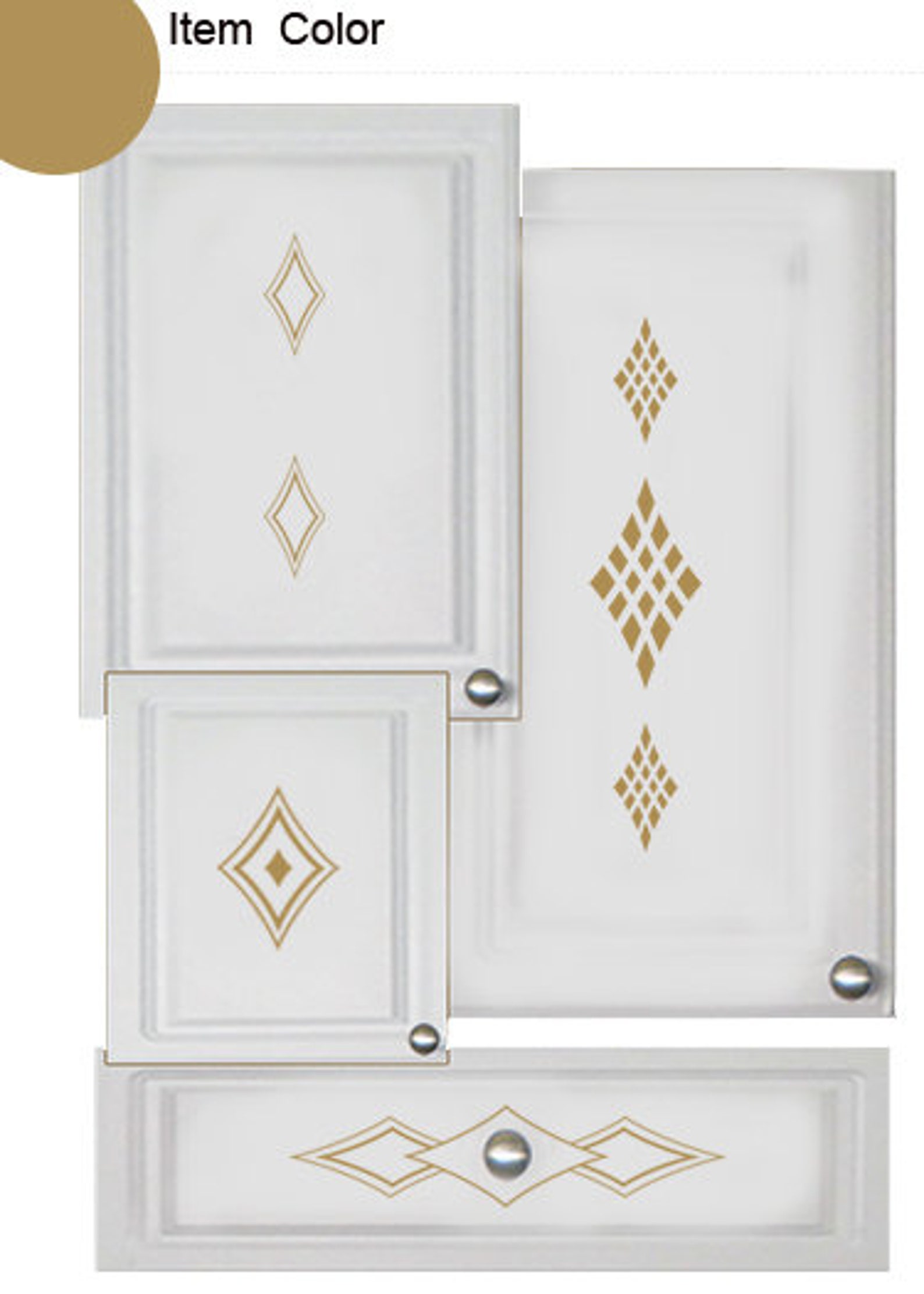 Kitchen Cabinet Decals - Diamond Theme - Etsy