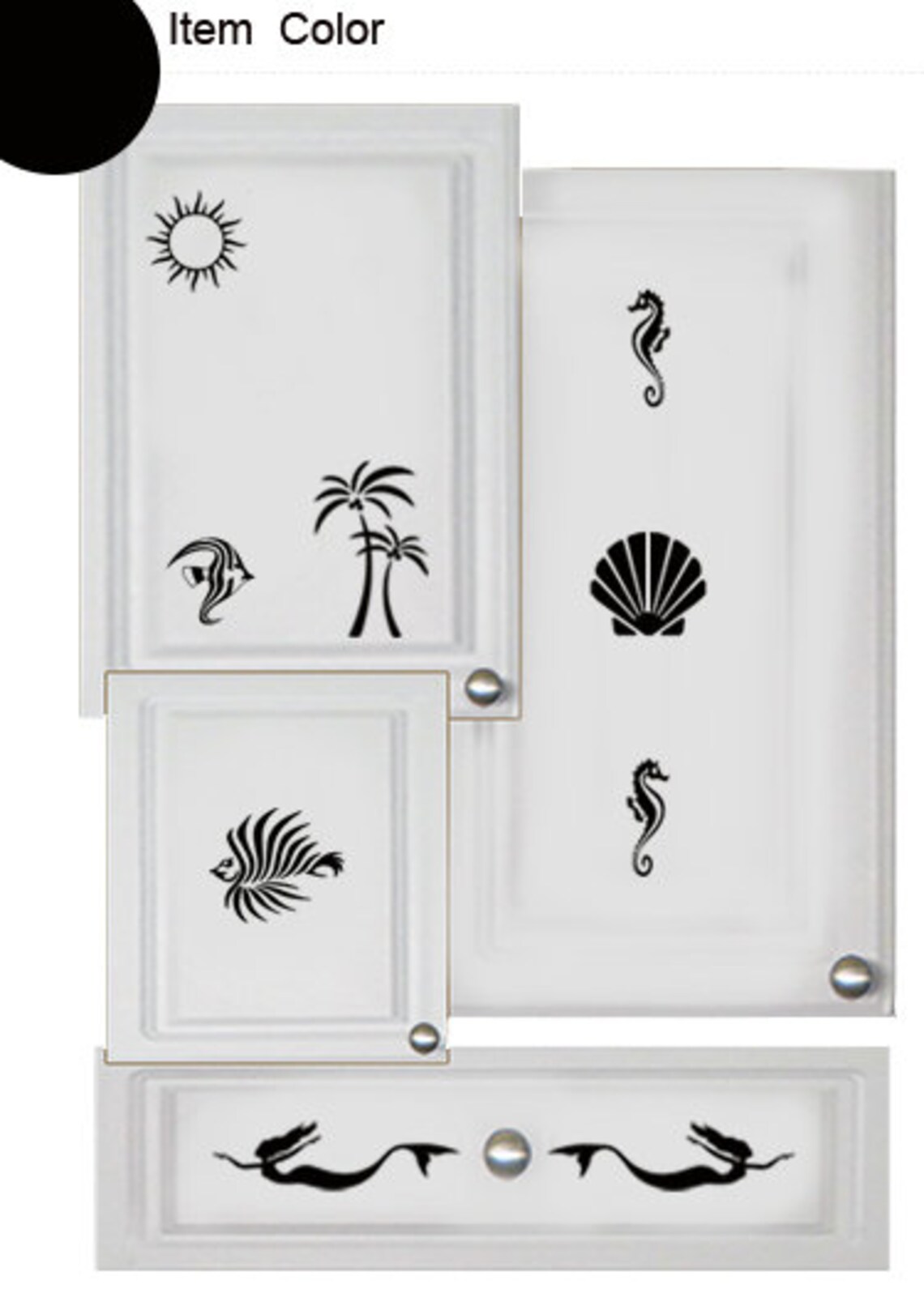 Kitchen Cabinet Decals - Seashore Theme - Etsy