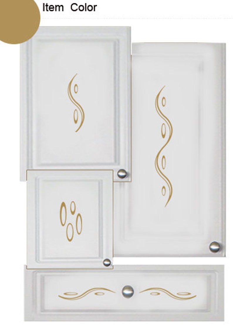 Kitchen Cabinet Decals - Waves Theme - Etsy