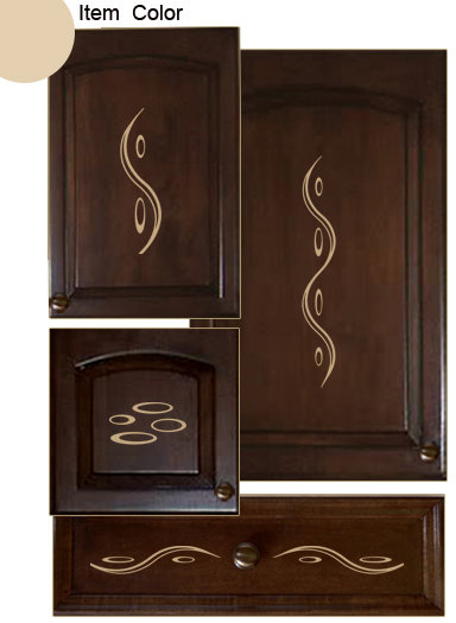 Kitchen Cabinet Decals - Waves Theme - Etsy