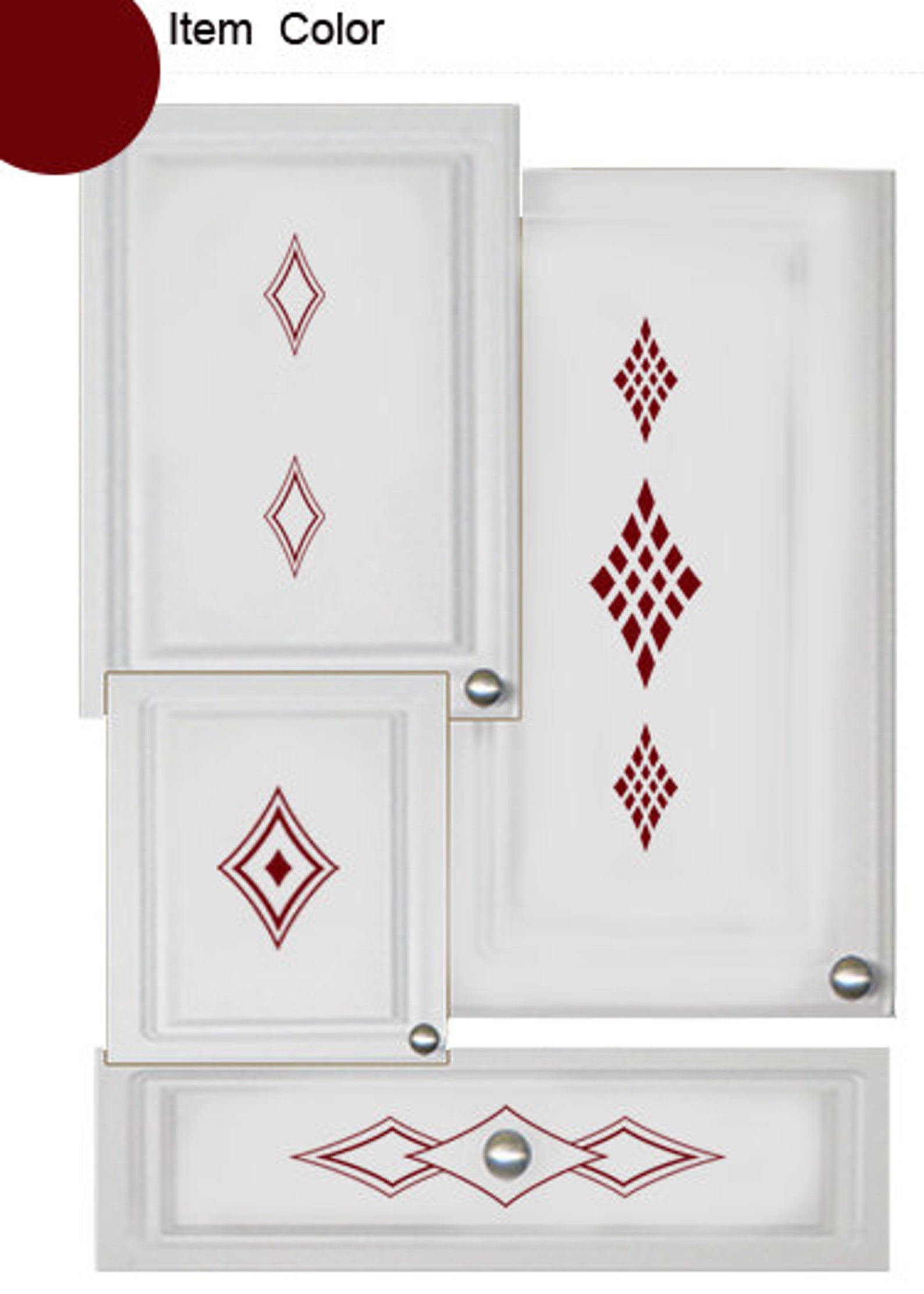 Kitchen Cabinet Decals - Diamond Theme - Etsy