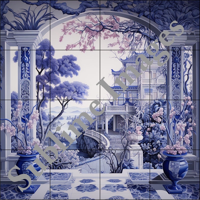 Blue Willow Tiles - Etsy