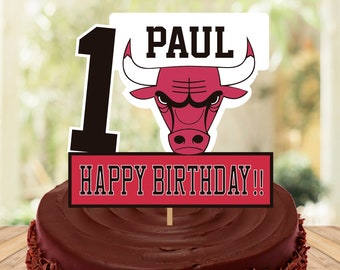 Chicago Bulls Cake - Etsy