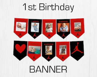 Air Jordan Birthday Banner - Etsy