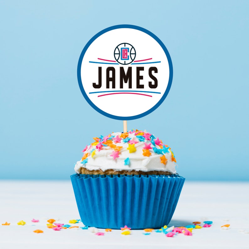 LA Clippers Topper Label La Clippers Digital Topper Wrapper - Etsy