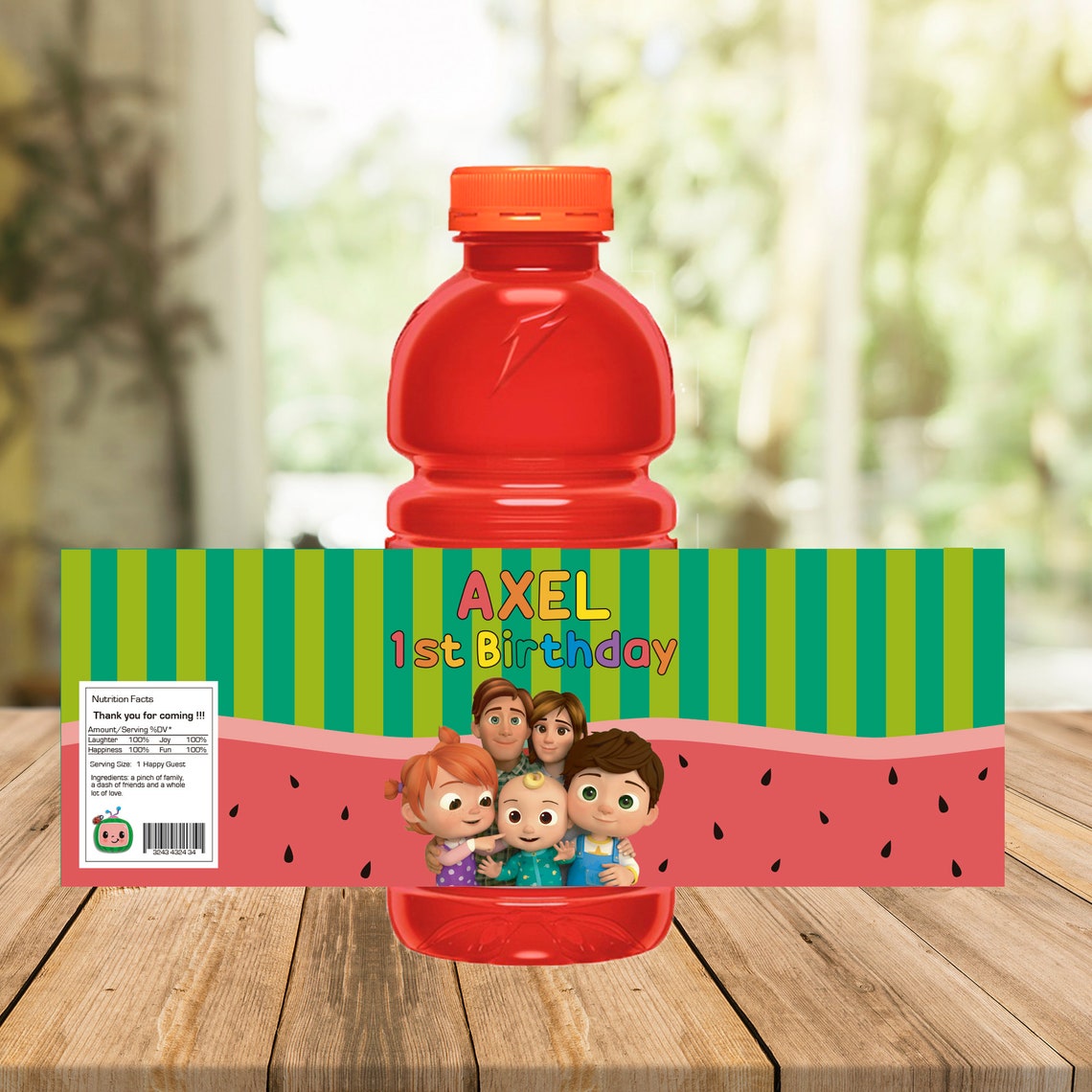 Cocomelon Bottle Label Cocomelon Digital Printable Bottle | Etsy