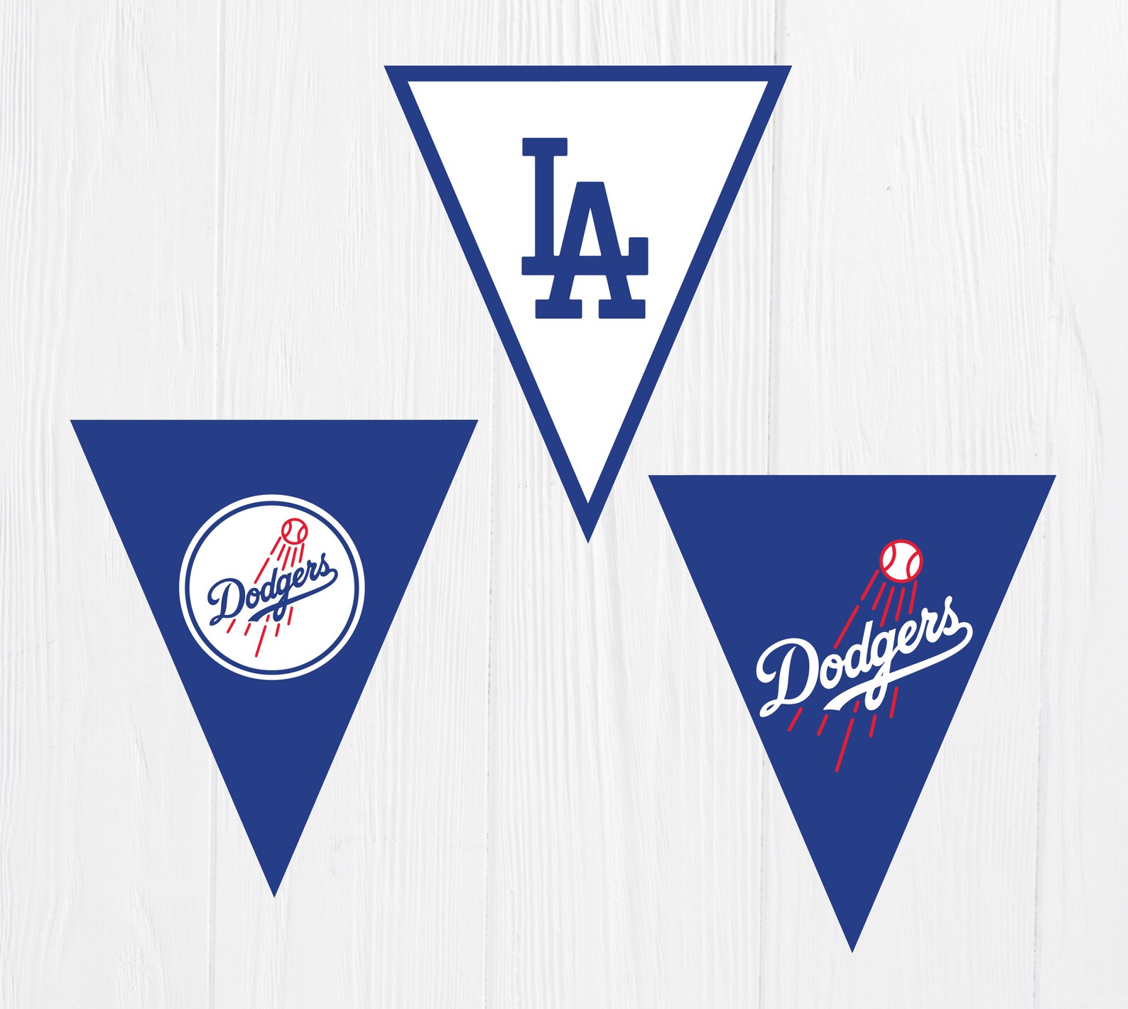 Dodgers Birthday Banner Dodgers Printable Banner Party | Etsy