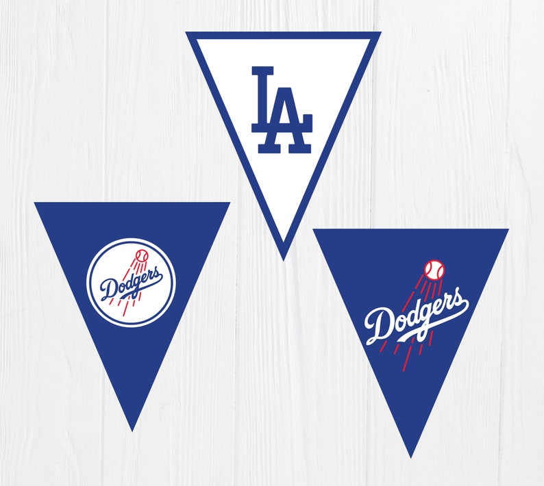 Dodgers Birthday Banner Dodgers Printable Banner Party | Etsy